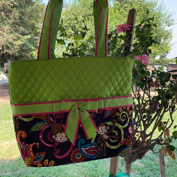 N.Gil | Bags | Nwt Bright Colored Fun Monkey Diaper Bag | Poshmark